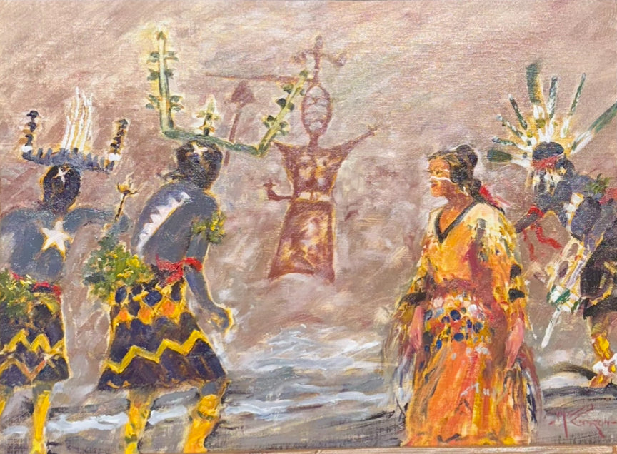 The Spirit Dance – Texas Cowboy Art by Mike Capron