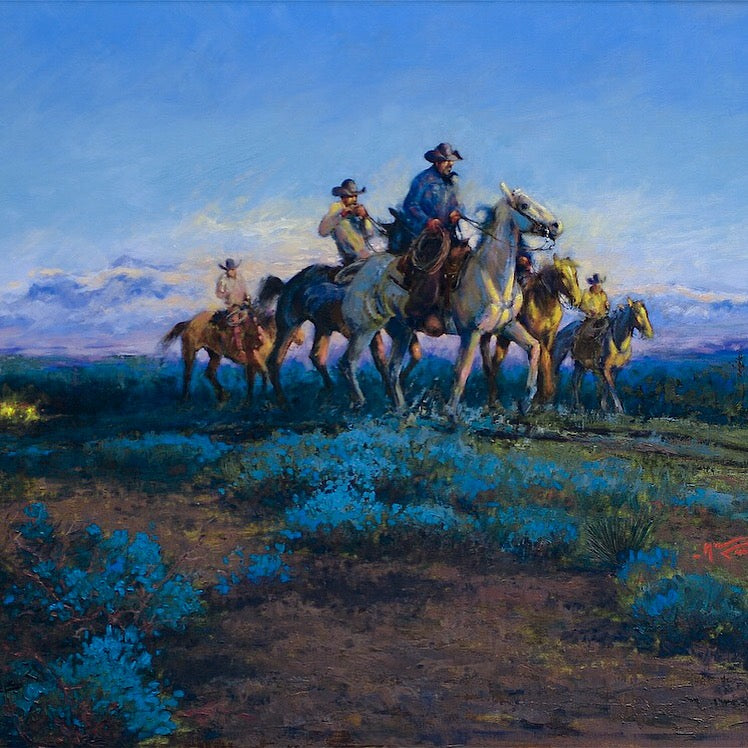 The Twister – Texas Cowboy Art by Mike Capron